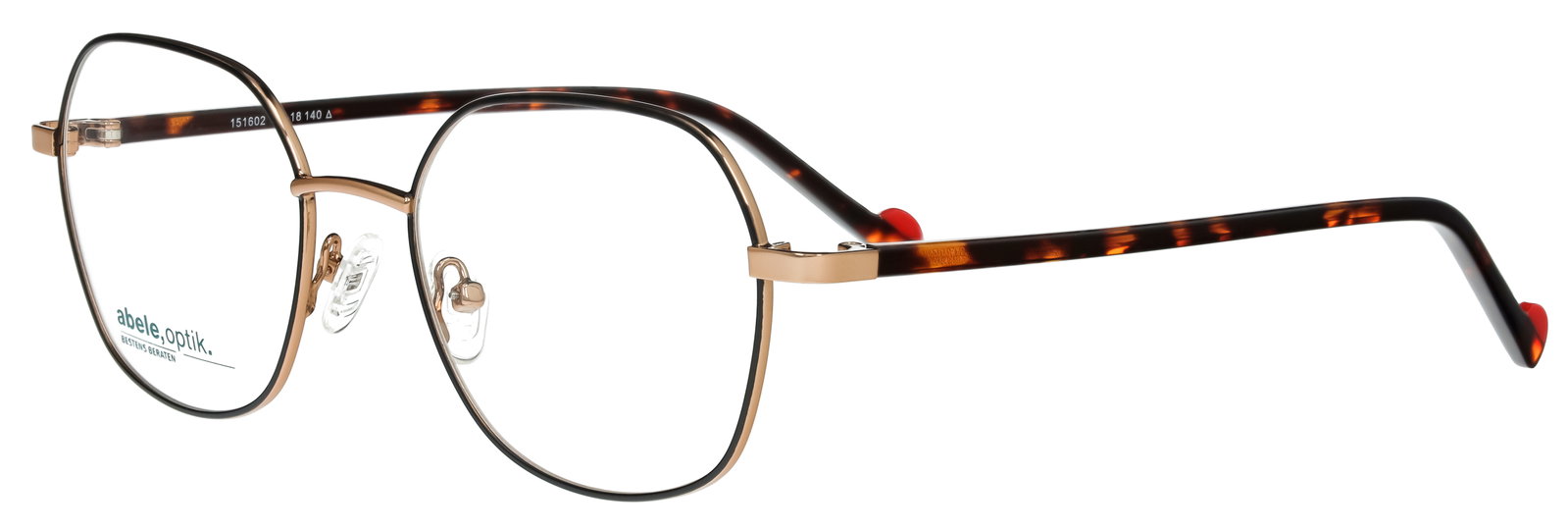 abele optik Metallfassung für Damen in Mattschwarz / Bronze 151602