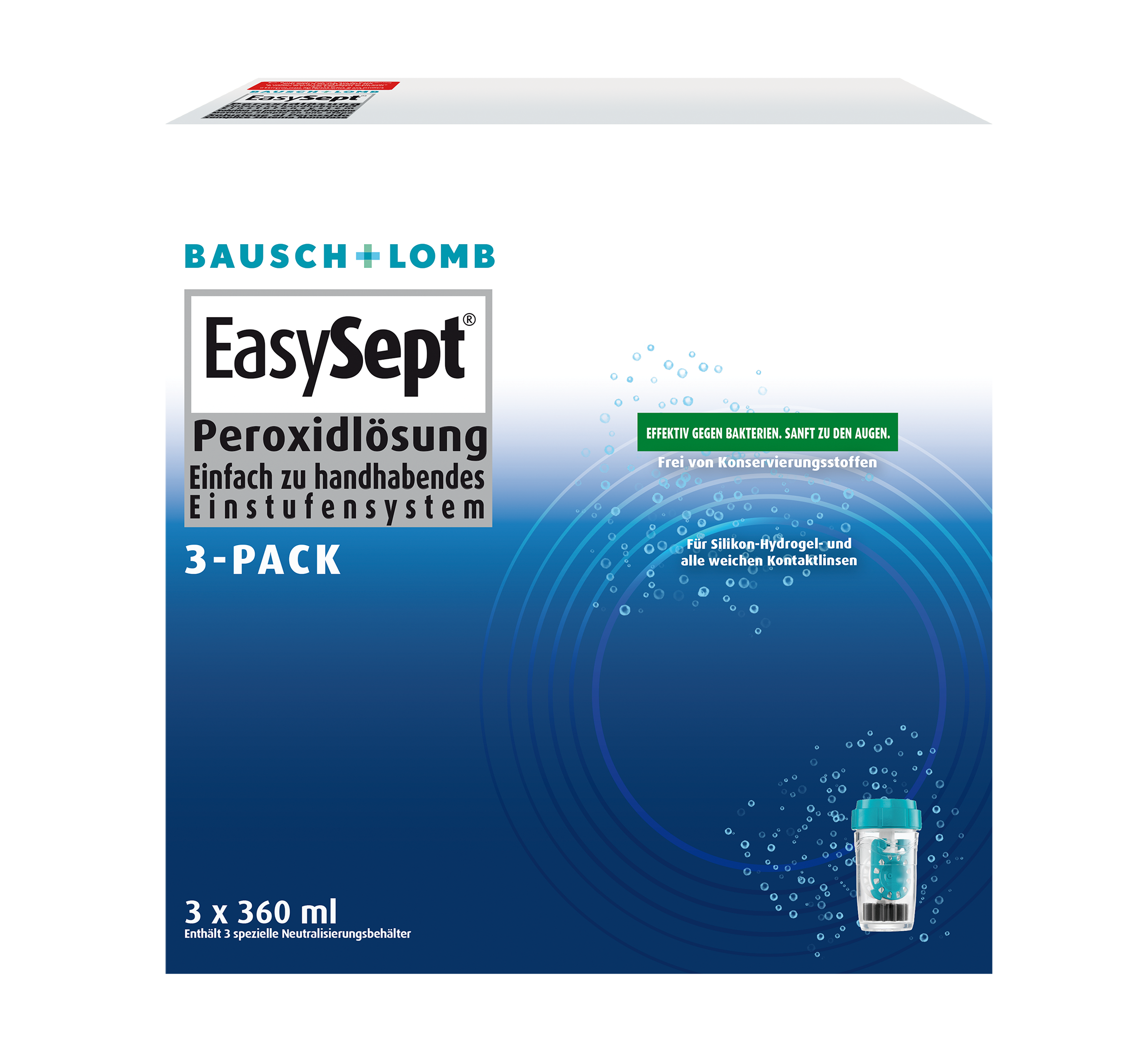 Easysept 3x360ml, Bausch & Lomb | Abele Optik