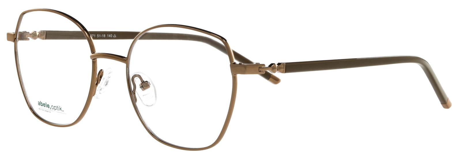 Abele Optik Brille für Damen in Bronze und Olivgrün 149271