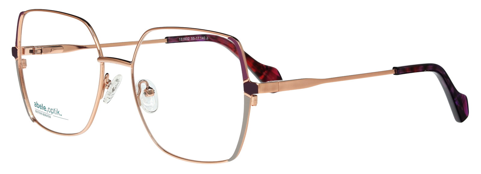 abele optik Metallfassung für Damen in Gold/Blau-Rosé Grau 151631